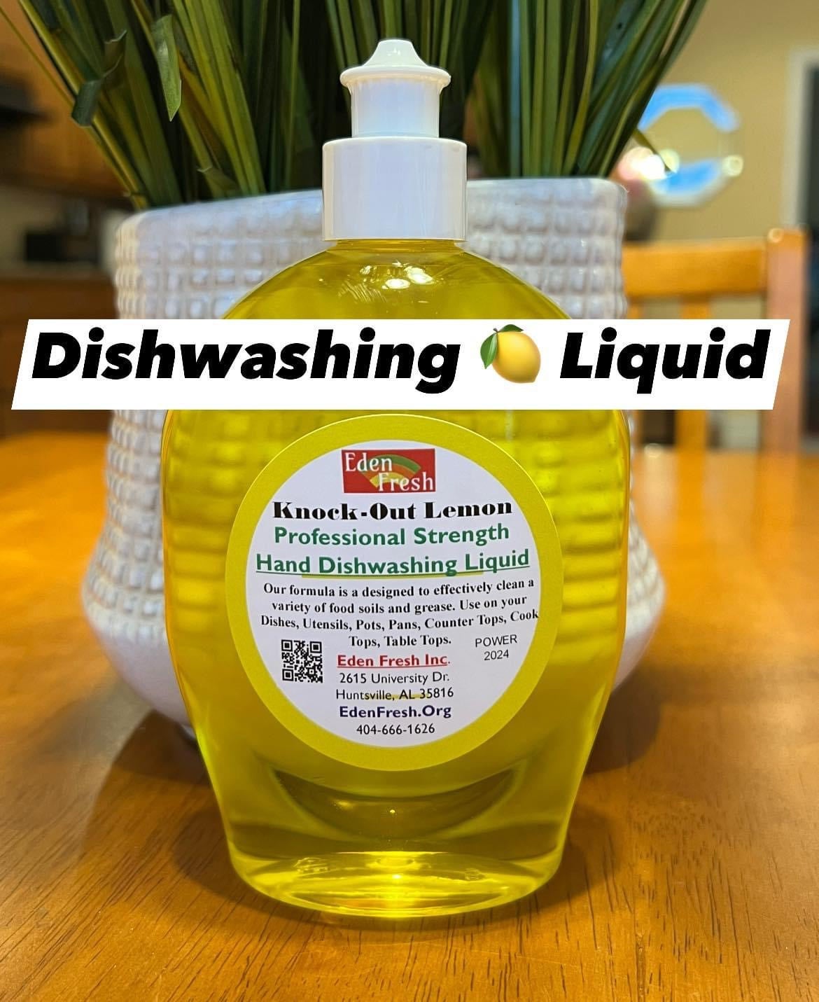 Dish-Washing Liquid (Knock Out Lemon) | Eden Fresh